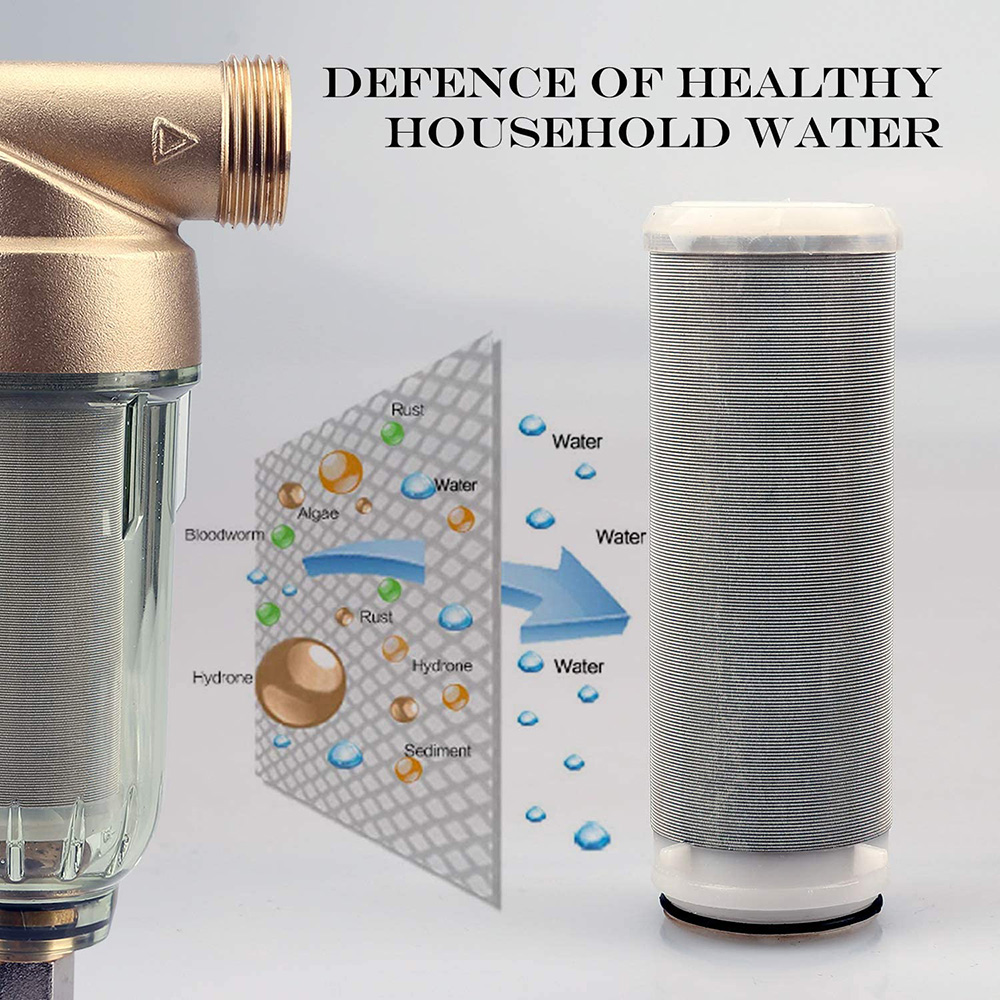 Water Pre-Filter System/whole House Spin Down Sediment Water Filter-40 ...