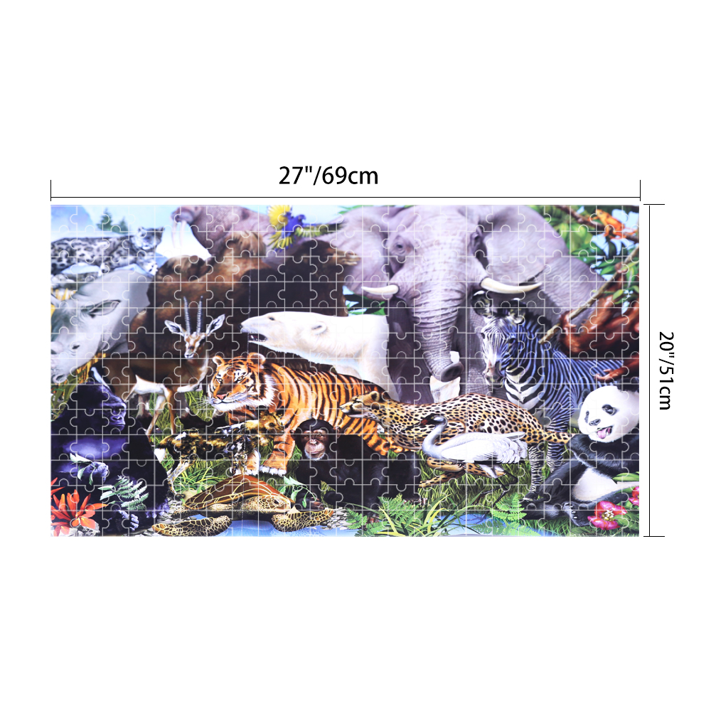 1000 Piece Puzzles Animal world Jigsaw For Adults Kids Learning ...