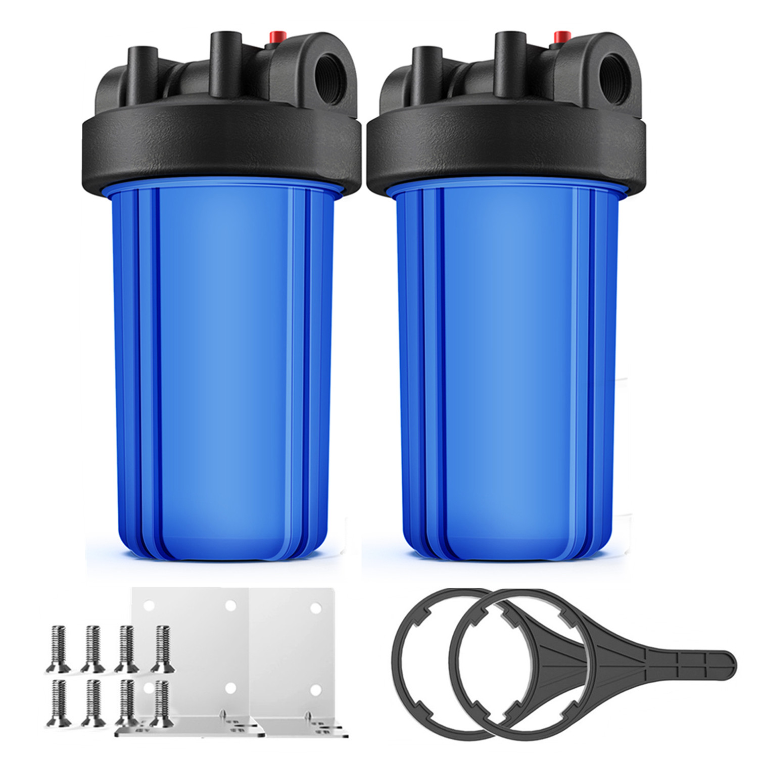 10 Inch Big Blue Whole House Water Filter Housing Filtration System 10 ...