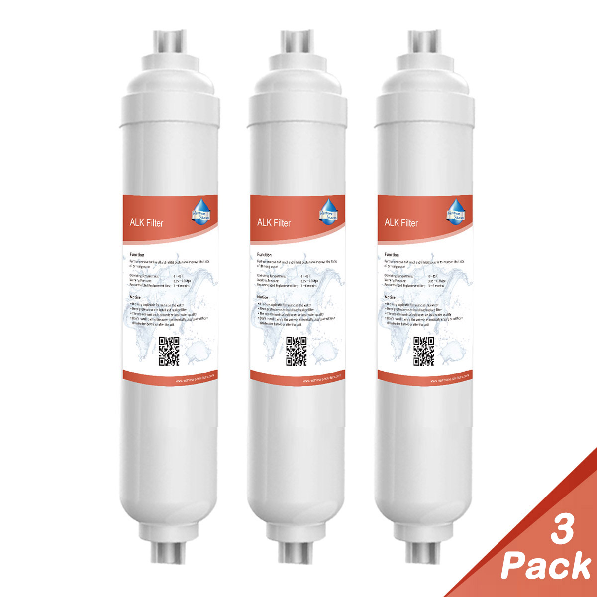 1-25 Pack pH+ Inline Mineral Alkaline Water Filter Cartridge for ...