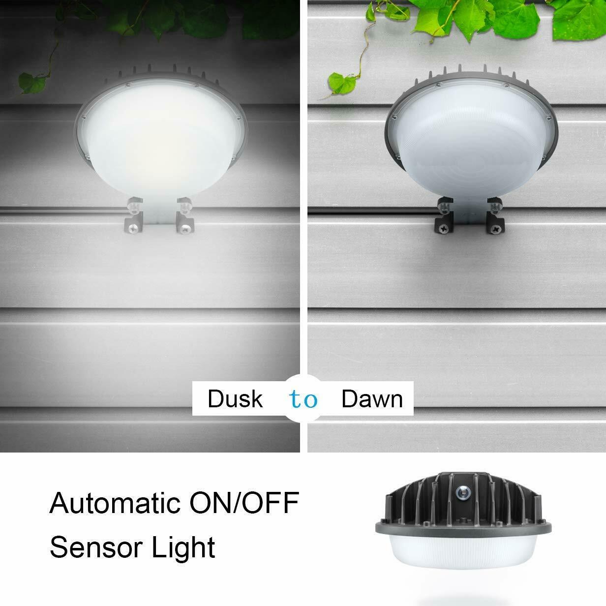 Outdoor Security Barn Lights Photocell Dusk to Dawn Waterproof Yard LED ...