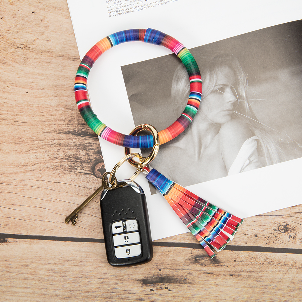 NEW Luxury Key Chain Bracelet Bangle Round Key Ring Large Circle 