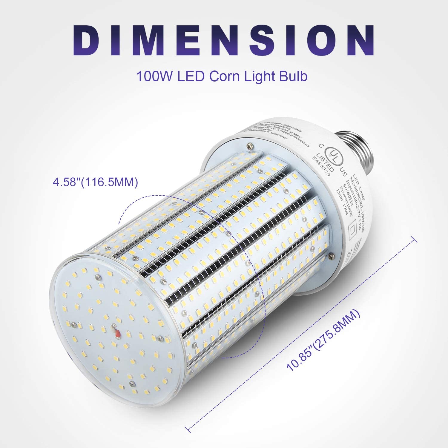 LED Corn Light 60W 80W 100W 120W 160W 250W AC110~480V Warehouse ...
