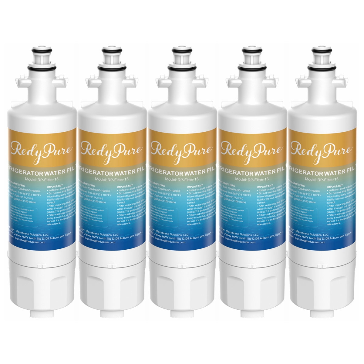 6 Pack Water Filter for LG LT700P ADQ36006101 ADQ36006102 46-9690 ...