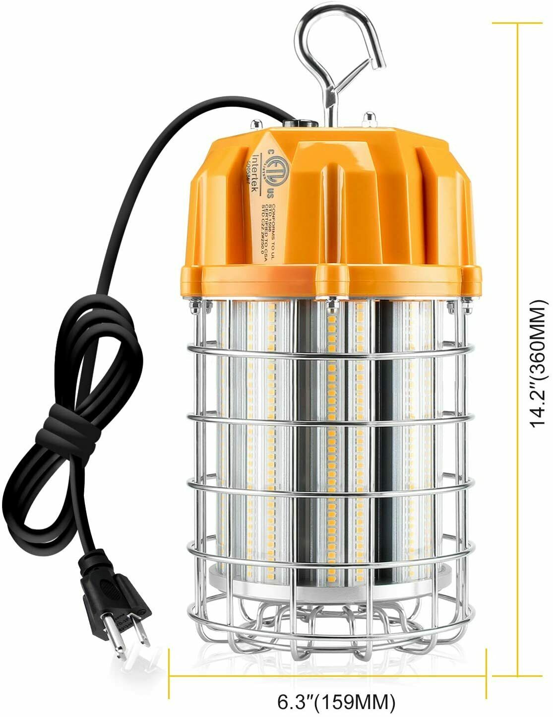 80W 100W 125W 150W High Bay LED Temporary Work Light Garage Jobsite ...