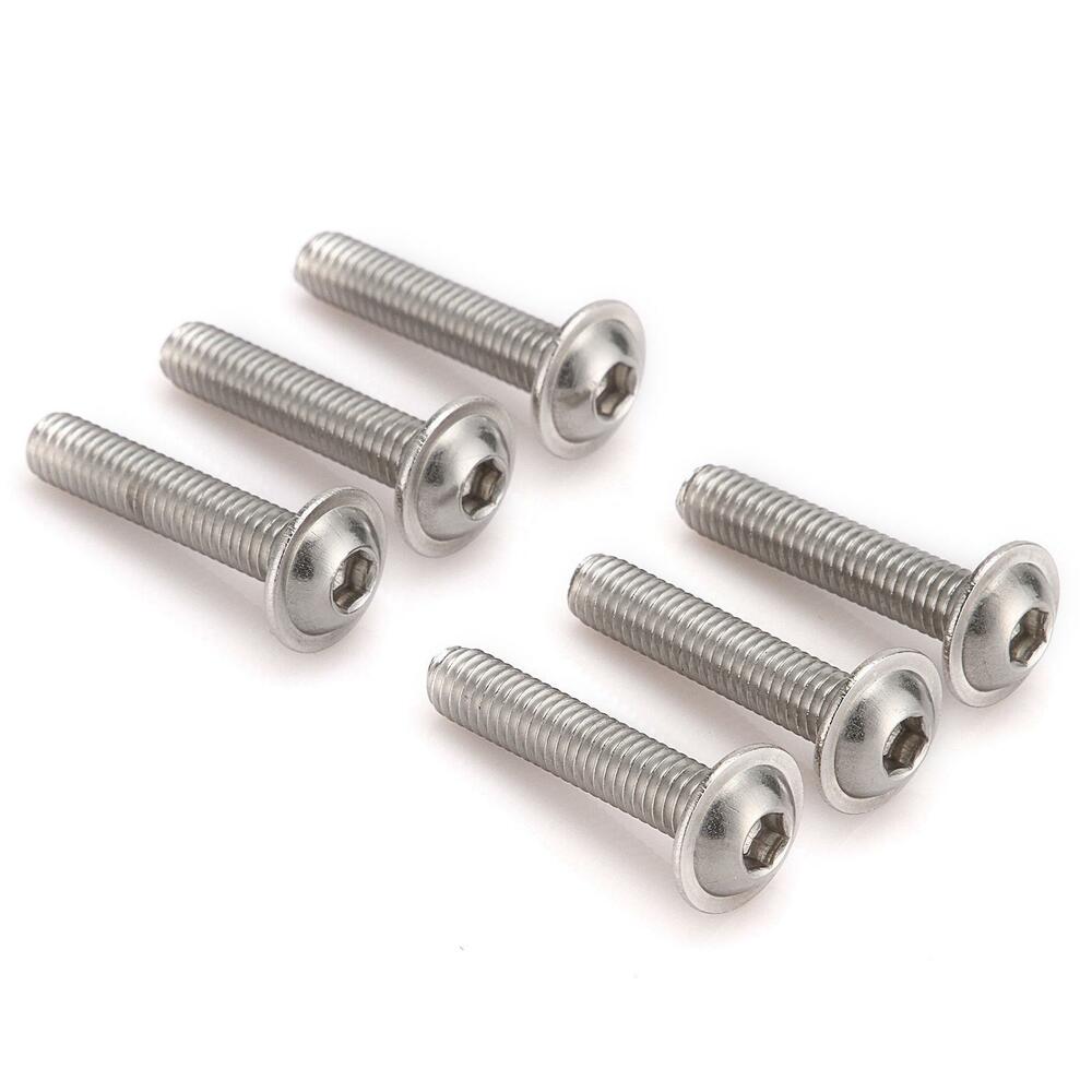 20Pcs M3 M5 Stainless Steel Screw Button Head Bolts Hex Socket Hexagon ...