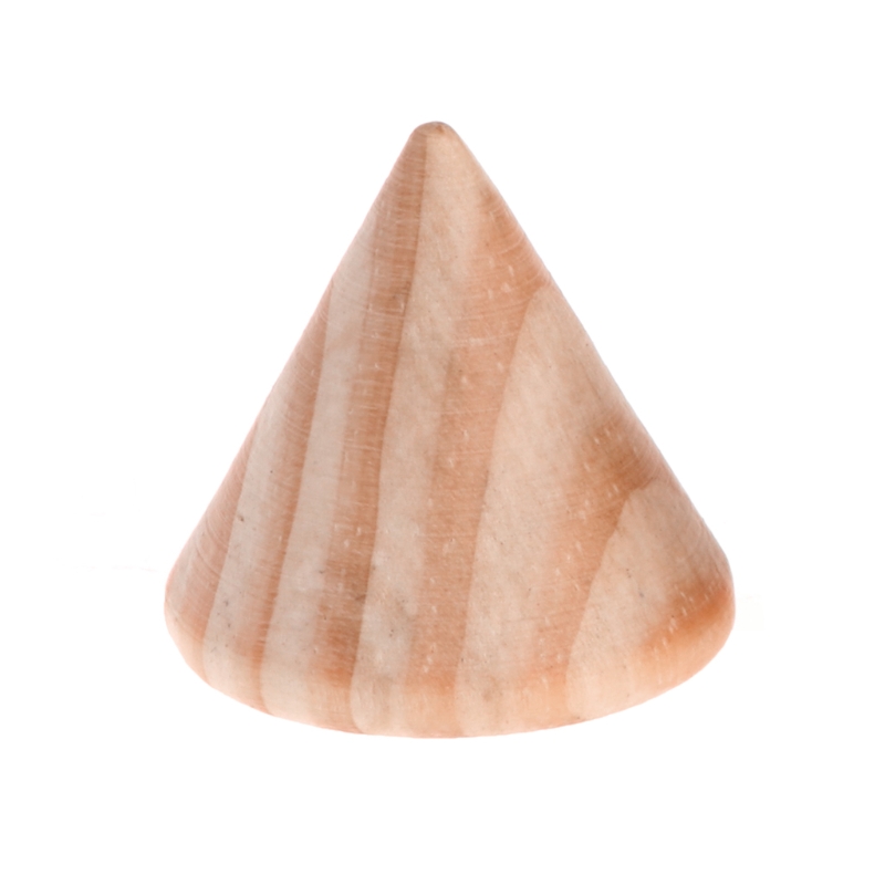 Unpainted Wooden Ring Display Stand Jewelry Cone Shape Rack Holder ...