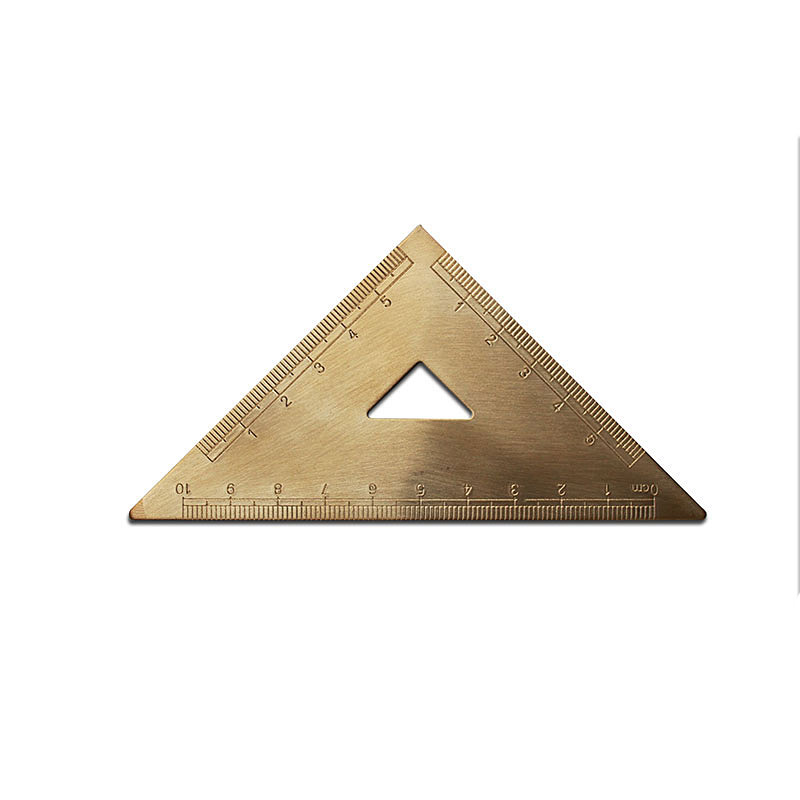 Vintage Brass Ruler DIY Template Protractor Drawing Sliding Gauge ...