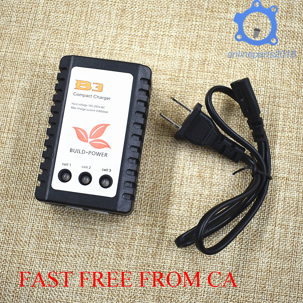 B3 LIPO Battery Charger 7.4v 11.1v 2s 3s Cells for RC LiPo USA shipping ...