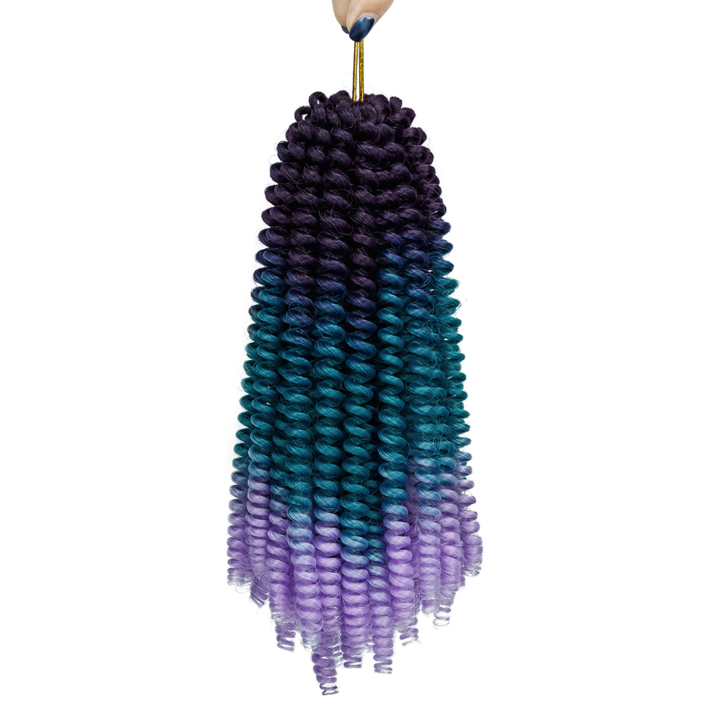 8'' Spring Twist Crochet Hair Women Hair African Pigtail Spring Braid ...