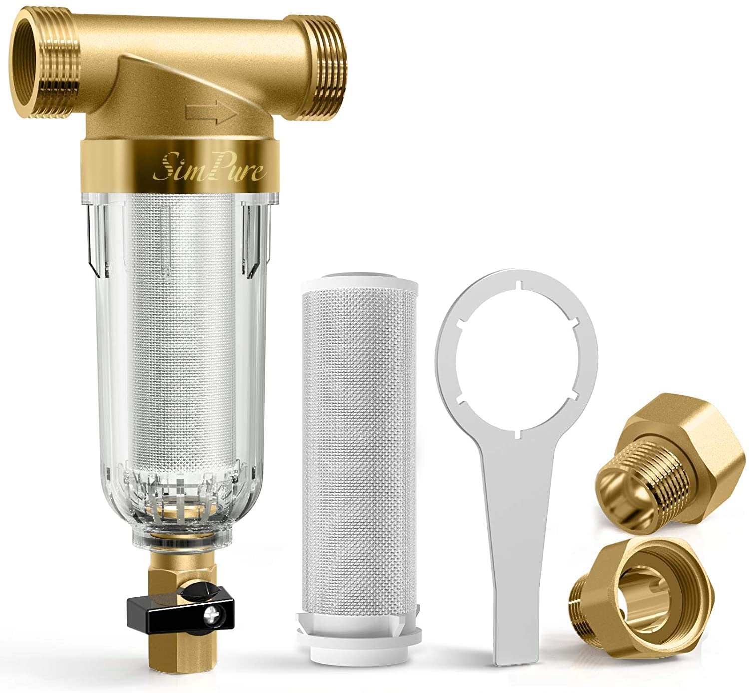 10 Inch Whole House Water Filter Housing Filtration System 10" x2.5" PP ...