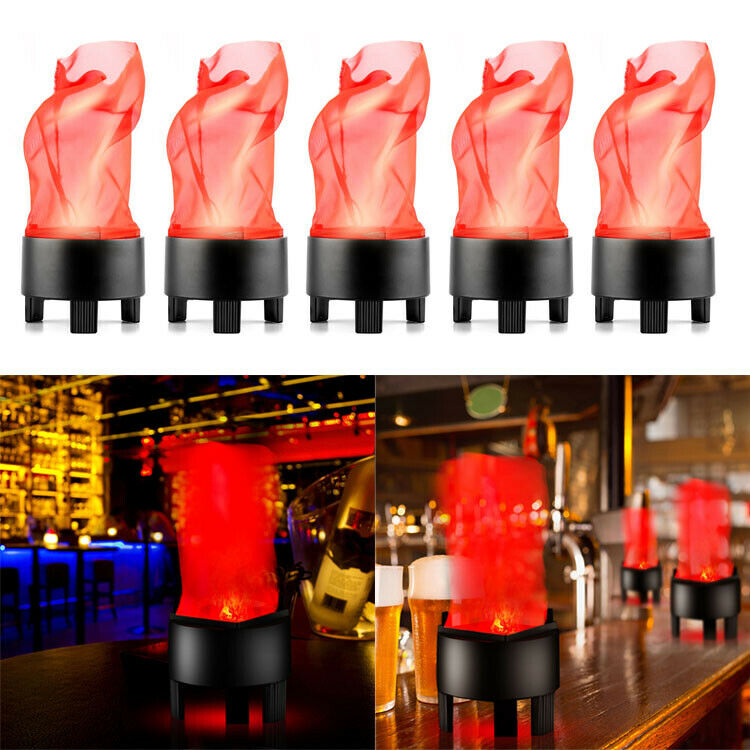 1-10 Pack Electronic LED Fake Fire Flame Simulated Effect Light No Heat ...